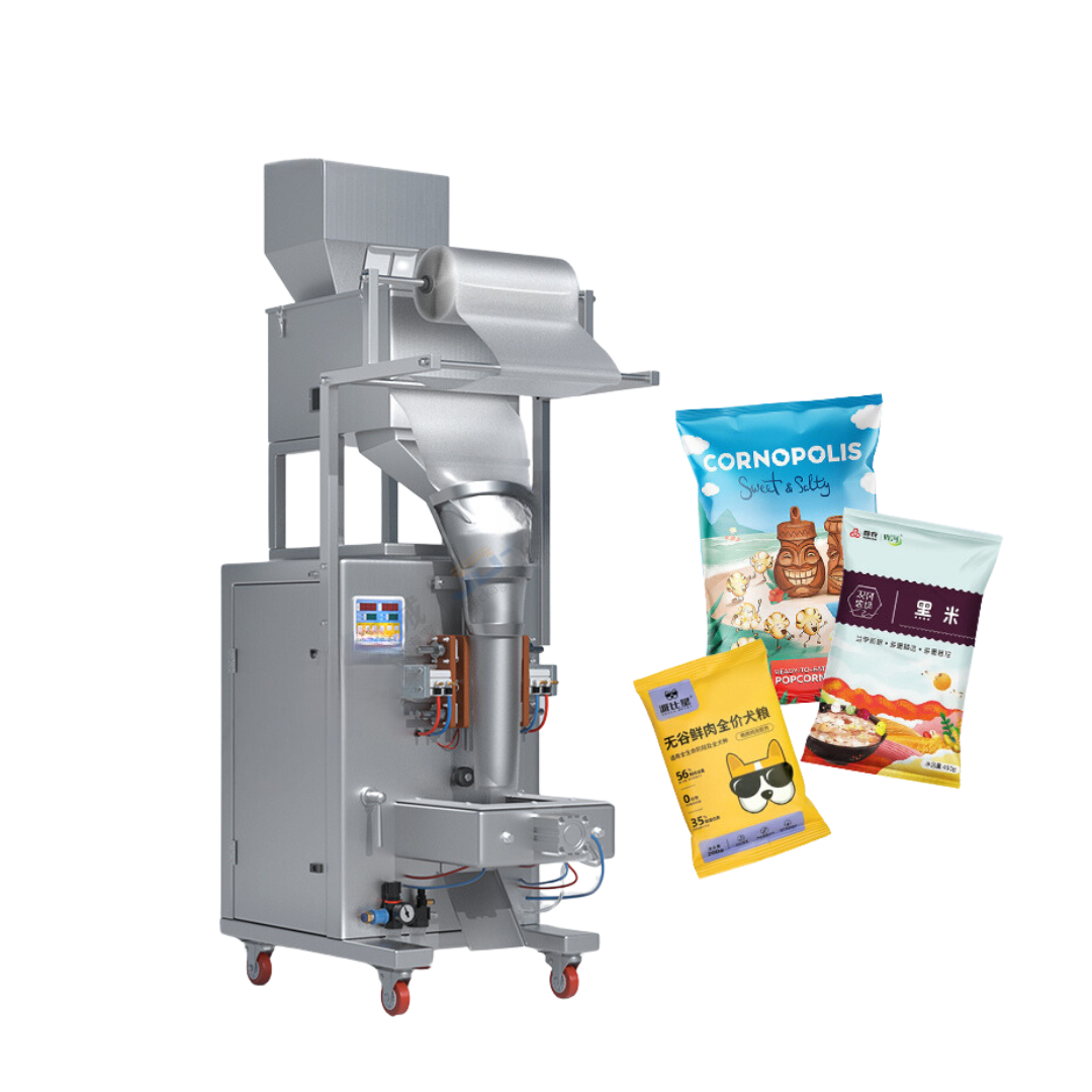 Q-2T999 super grande machine d’emballage double peseuse, Bac seal PNEUMATIC | KMTCoding solutions